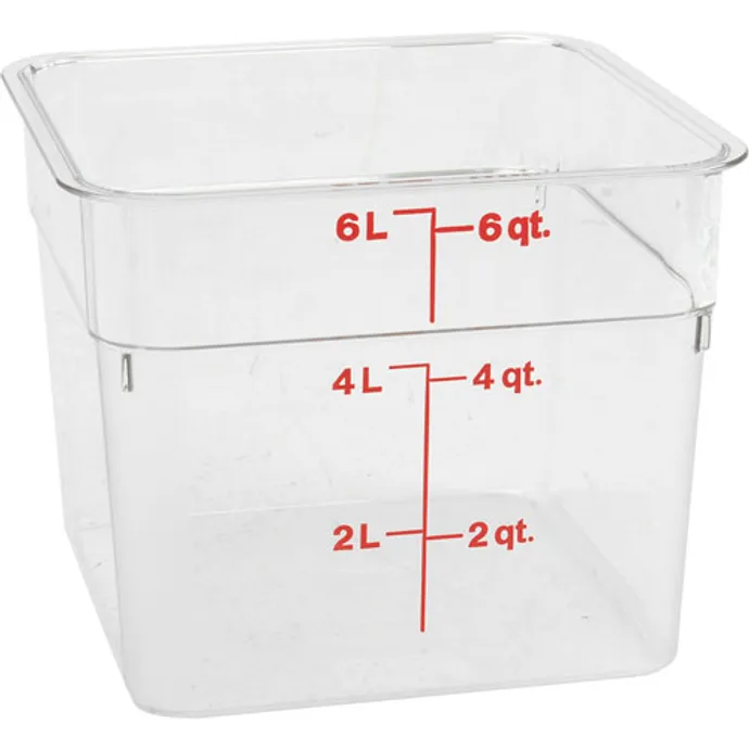 Cambro - 6SFSCW135 - 6 qt CamSquare® Food Storage Container | TundraFMP