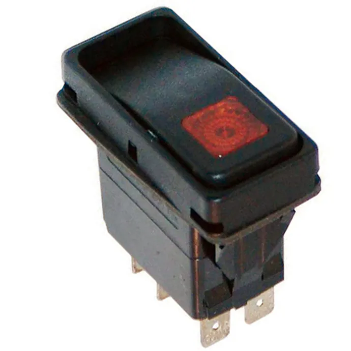 Momentary On/Off 6 Tab Lighted Rocker Switch | TundraFMP