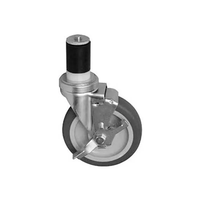5 in Polyuethane Medium-Duty Stem Caster W/ Brake | TundraFMP