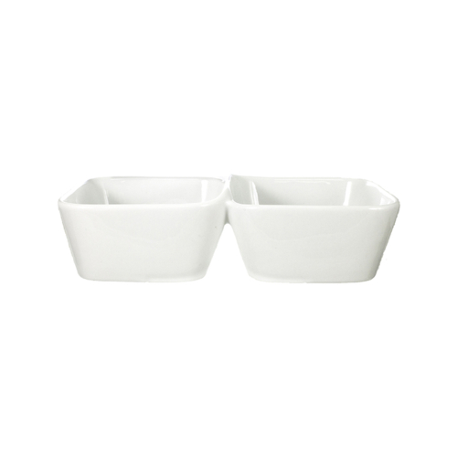 International Tableware - EL-222 - 10 oz Elite™ 2-Bowl Bright White Dish