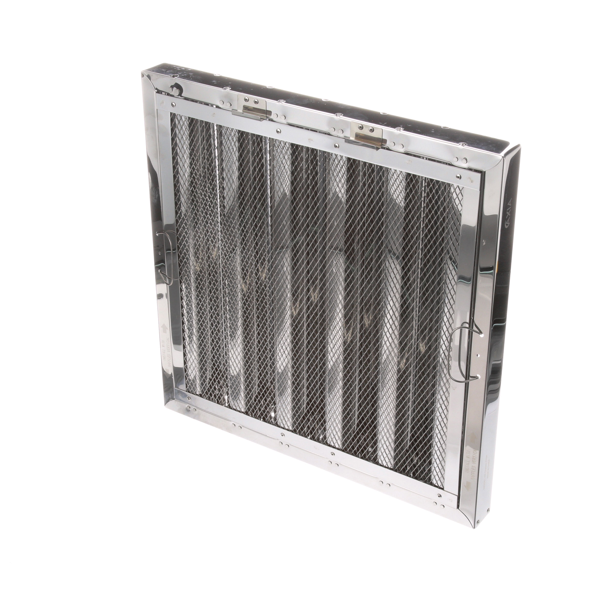 20 in x 20 in Stainless Steel Hood Filter w/ Spark Arrestor and Hooks ...
