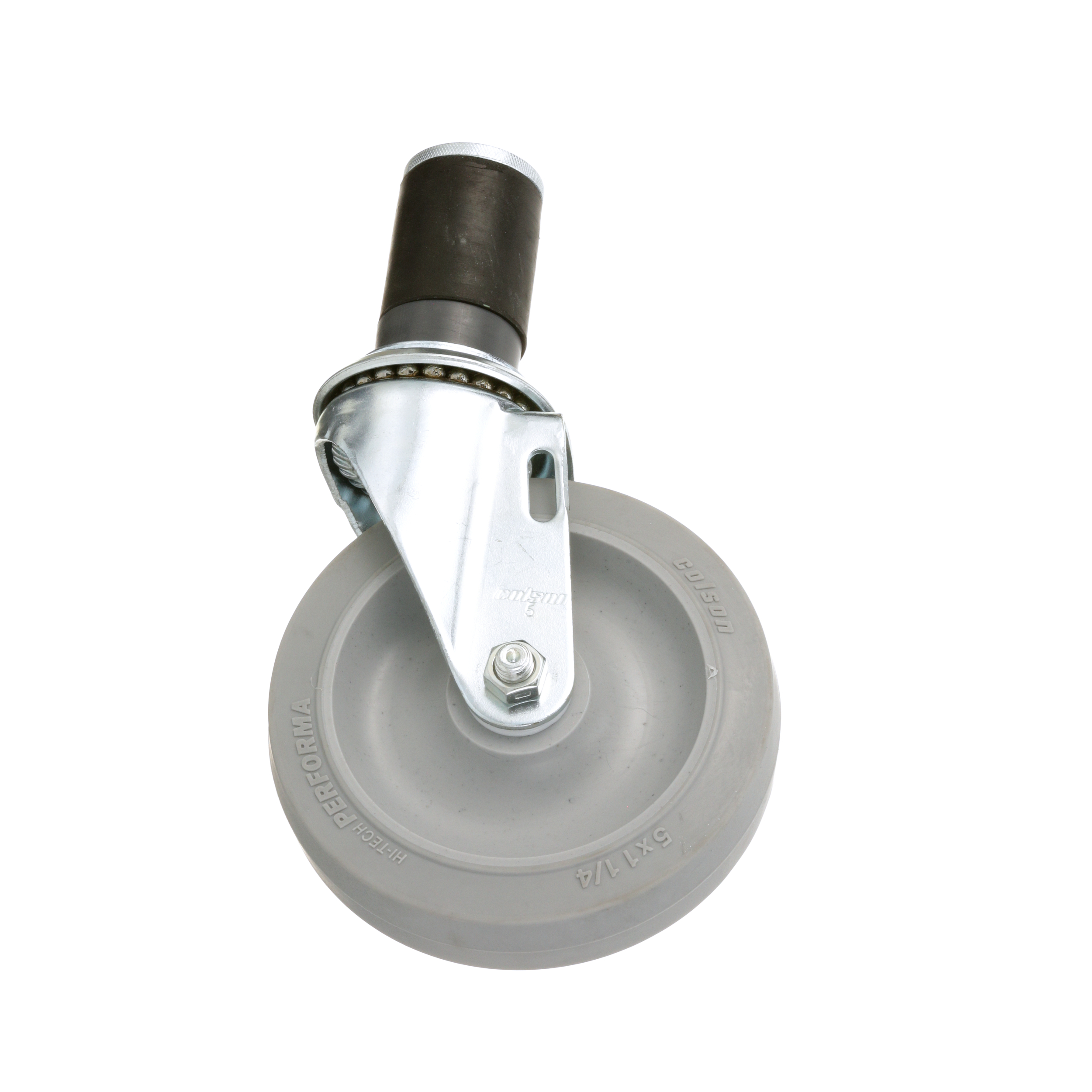 1 5/8 in Expanding Stem Swivel Caster W/ 5 in Gray Wheel | TundraFMP