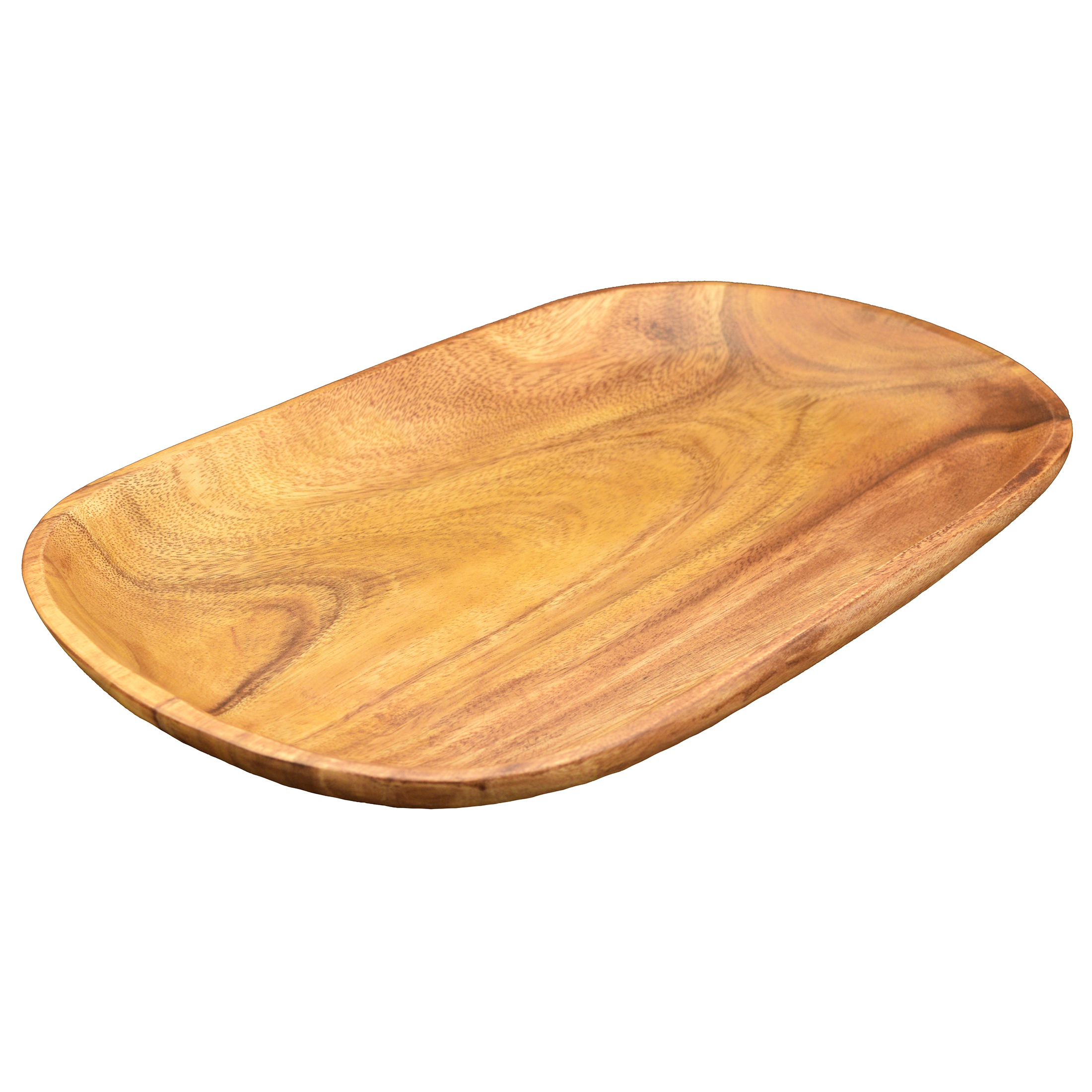 Pacific Merchants - K0106 - 16 in x 10 in x 1 1/2 in Wood Serving Tray
