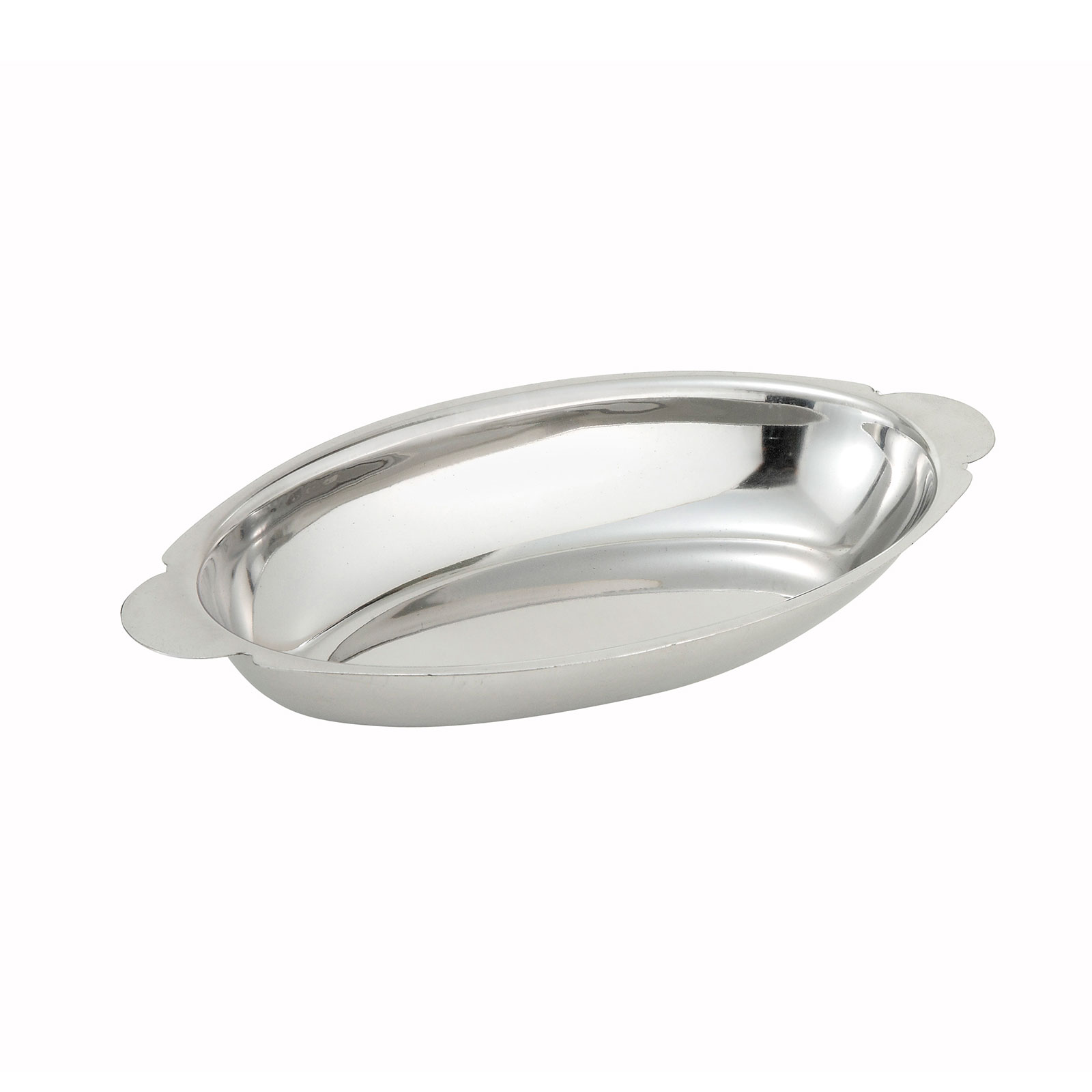 Winco - ADO-8 - 8 Oz Stainless Steel Au Gratin Dish | TundraFMP